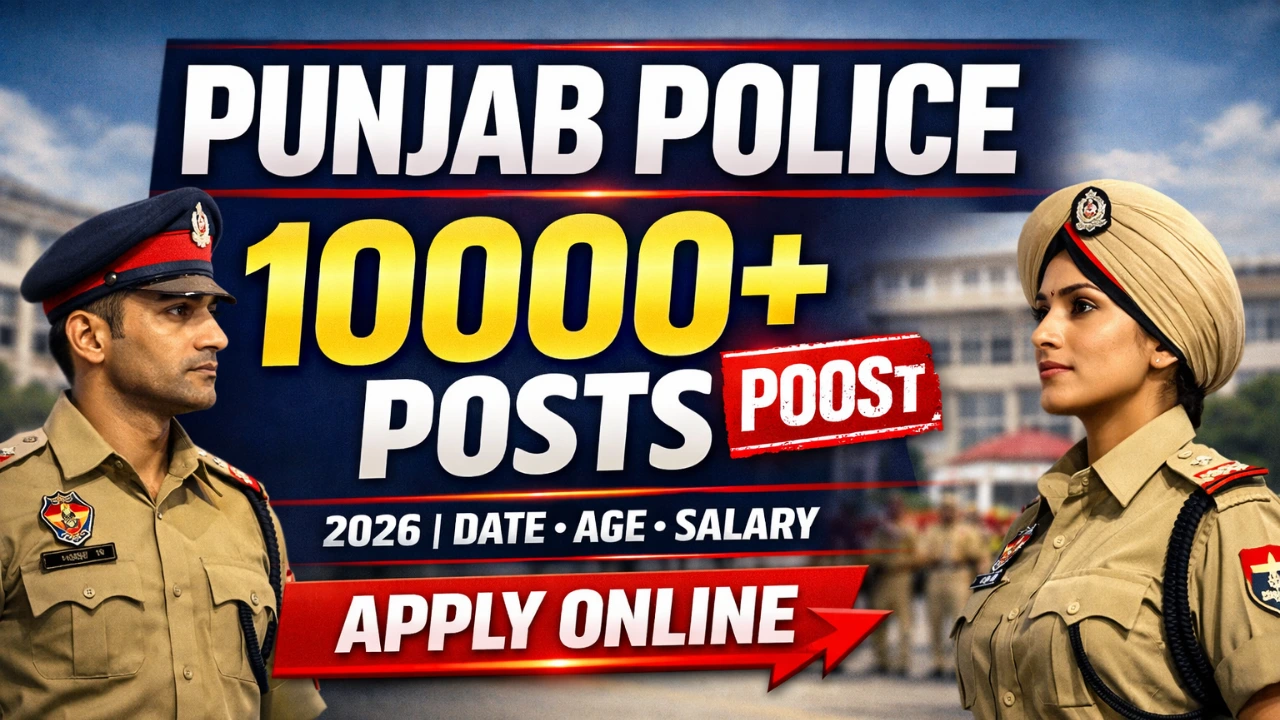 Punjab Police Recruitment 2026: Date, Age Limit, Salary, Apply Online