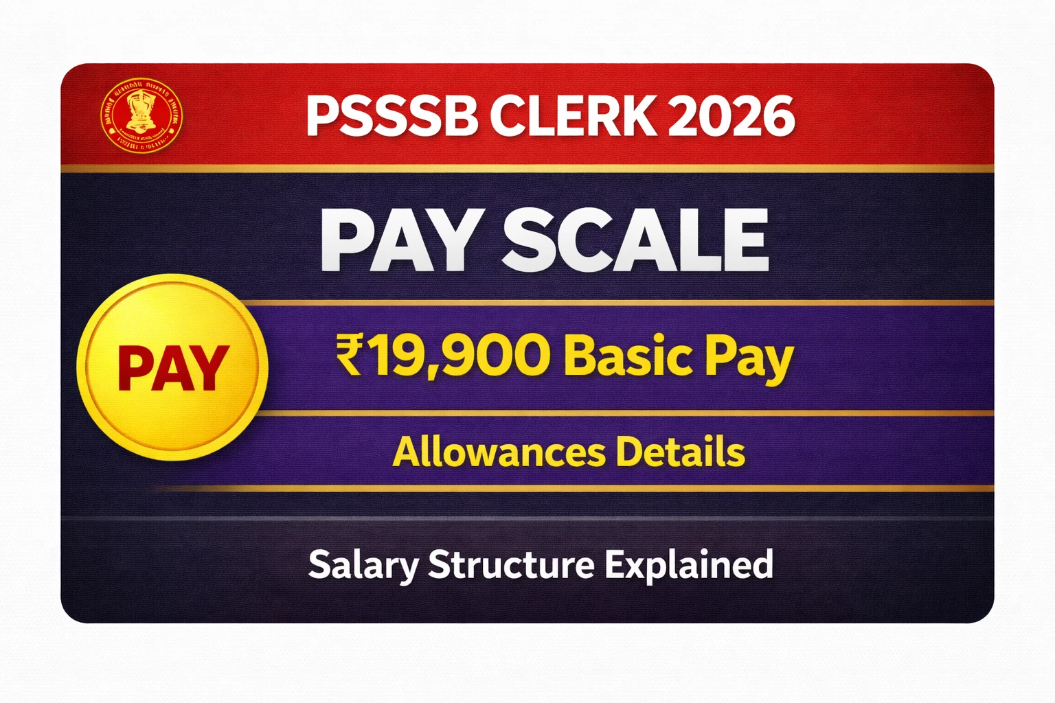 PSSSB Clerk Salary 2026: In-Hand Pay, Level-2 Scale & Probation Rules