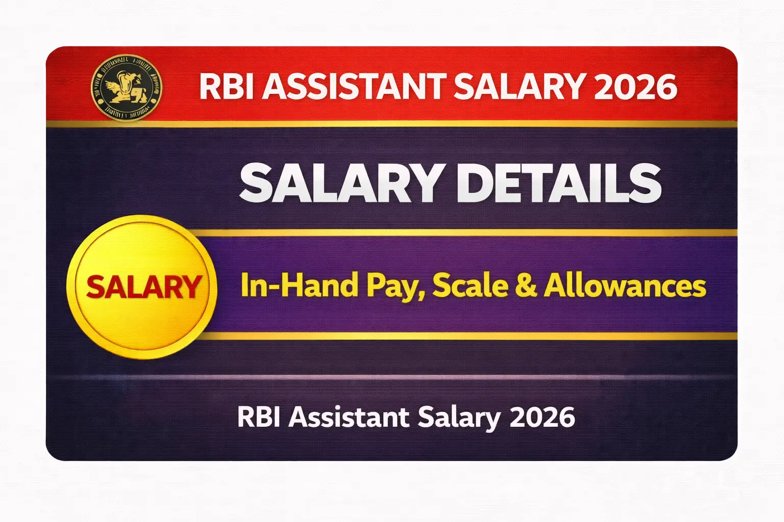 RBI Assistant Salary per month 2026: In-Hand Pay, Scale & Allowances